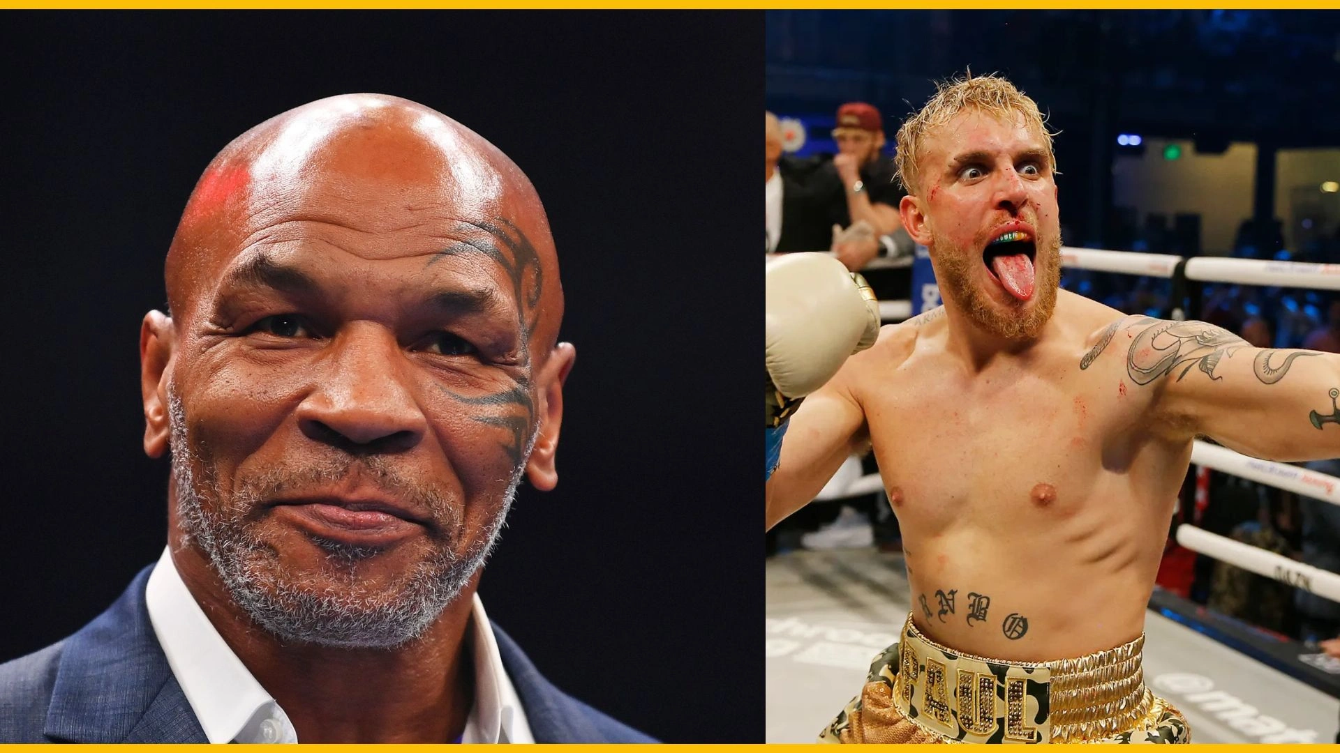 Scary!! Mike Tyson slaps Jake Paul ahead of match which is scheduled to ...